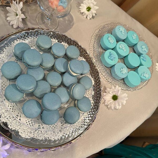 12 Tennis Ball French Macarons,sport Cookies,baby Shower Macaroons ...