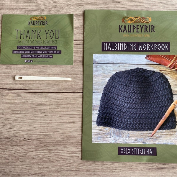 Beginners Nalbinding Kit - Learn to Make an Oslo Stitch Hat With ...