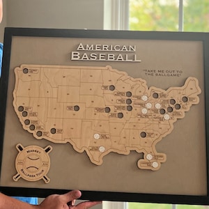 Baseball Stadium Map, Baseball Map, Pro Baseball Stadium Tracker ...