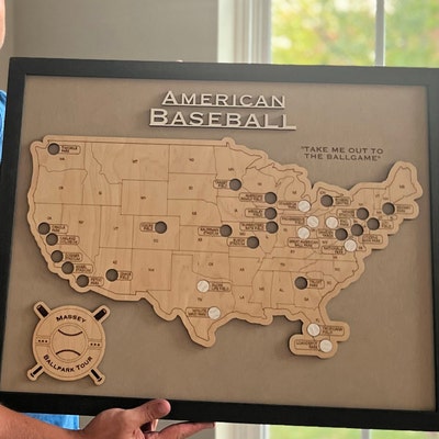 Baseball Stadium Map, Baseball Map, Pro Baseball Stadium Tracker ...