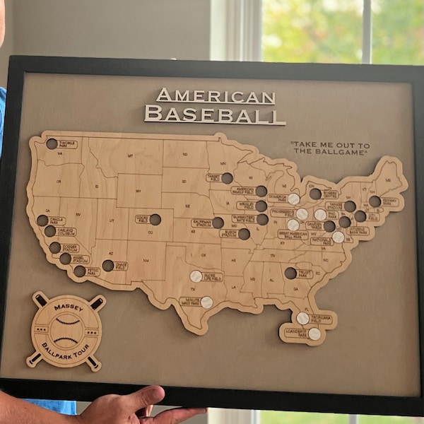 Baseball Stadium Map, Baseball Map, Pro Baseball Stadium Tracker ...