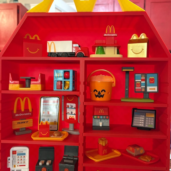 Lil Mcdonald's Display | Happy Meal Display | Wall Mountable Shelf | 3D ...