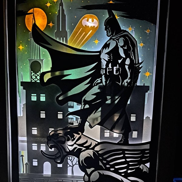 Alice 3D Paper Cut Light Box Shadow Box Night Light Bedroom Shadow Box ...