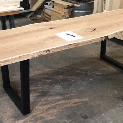 Metal Table Legs, Live Edge Table Base, Heavy Duty Furniture Leg, Set ...