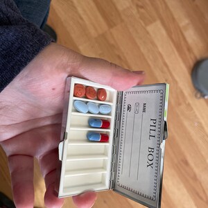 Square Pill Case Retro Diva Pill Case Pill Box Pill | Etsy