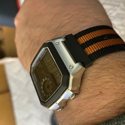 3D Printed Casio Watch Strap Adapters for 20mm, 22mm, 24mm and Other ...