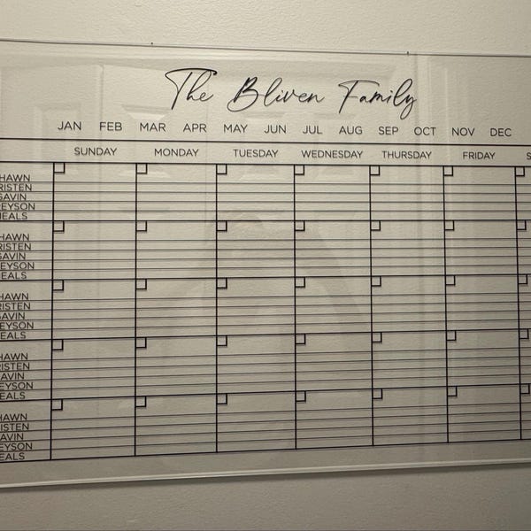 Acrylic to Do List for Wall || Dry Erase Board Clear Acrylic Calendar ...