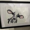 Miranda the Cow PRINT, Floral Cow, Floral Crown Cow - Etsy Canada