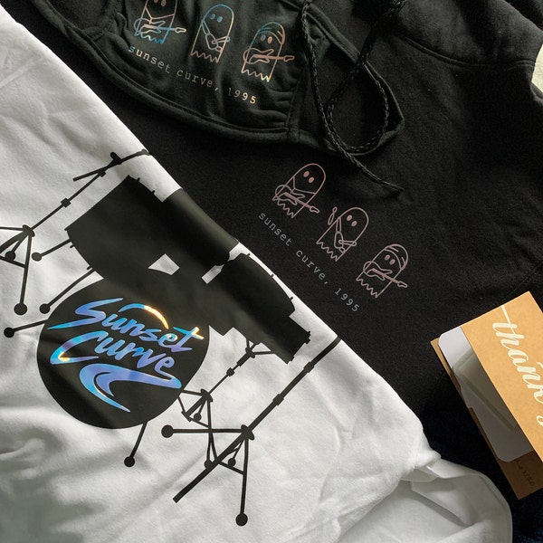 Sunset Curve Logo Shirt; Luke Reggie Alex; Julie and the Phantoms - Etsy