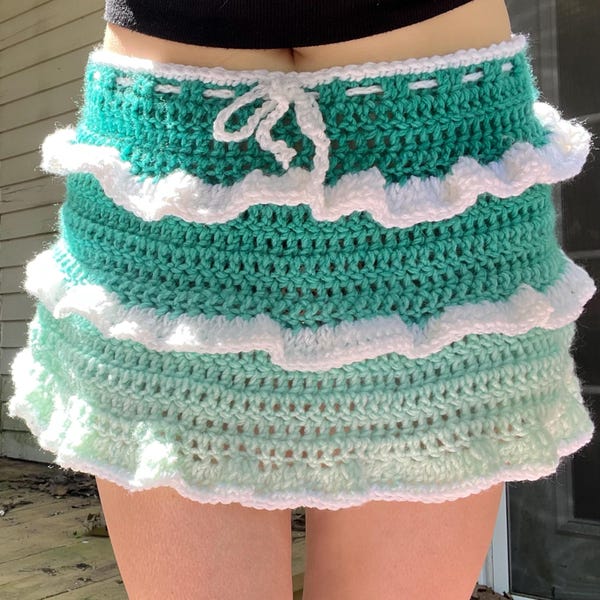 Crochet Mini Skirt Pattern - Etsy