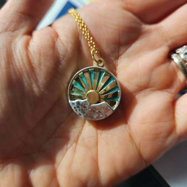 Locket Necklace · Gold Sun Necklaces · Sunburst Pendant · Locket ...