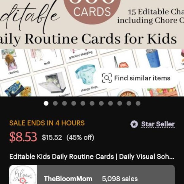 Editable Kids Daily Routine Cards | Daily Visual Schedule | Chore Chart ...