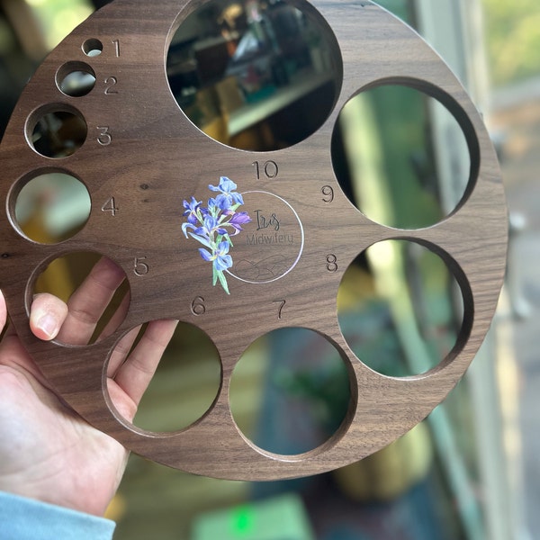 Walnut Cervical Dilation Board for Midwife Doula Birth -- Cervical ...