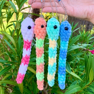 Crochet PATTERN Snake Keychain, No Sew, Amigurumi Tutorial PDF in ...