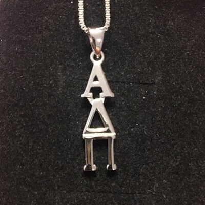 Alpha Delta Pi Necklace Sterling Silver / Adpi Necklace / Alphie ...