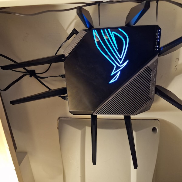 Asus Router Wall Mount Ceiling Mount Bracket RT-AX82U AX5400 INVISIBLE ...