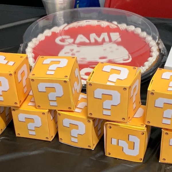 Super Mario Question Treat Box - DIY Printable - Etsy