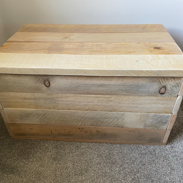 Rustic Storage Box With Rope Handles - Etsy UK