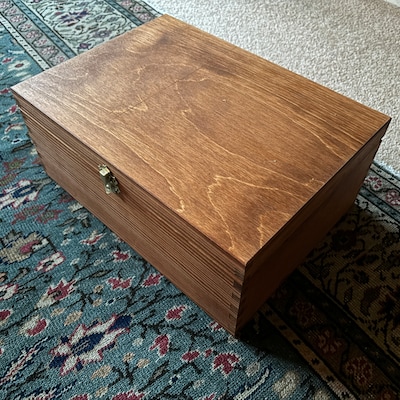 A4 Size Wooden Box, for Documents, With Lid Closed With a Latch, the ...