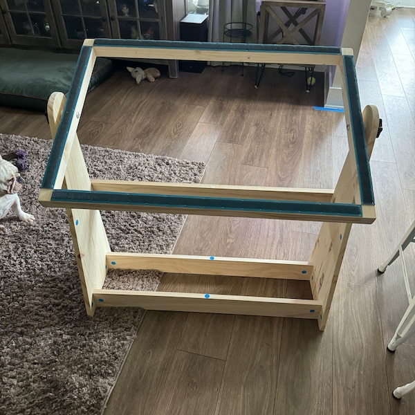Wooden Free Standing Frame for Rug Tufting Pine Strong and Stable With ...