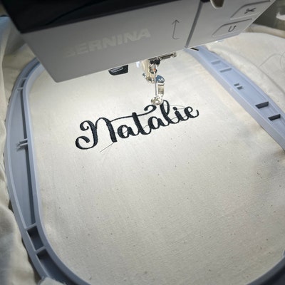 DIGITAL DOWNLOAD EMBROIDERY Design File Custom Name in Pictured Hello ...