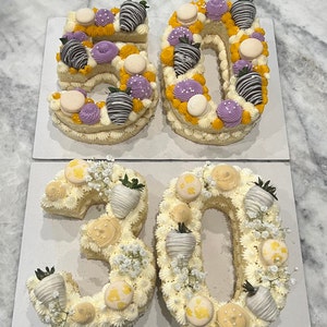 Number Cake Templates, Stencils 0 to 9, Printable Instant Digital ...