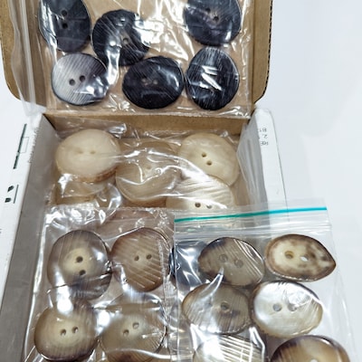 Flower Pot Button 2 Hole Novelty Terracotta Ceramic Glazed House Garden ...