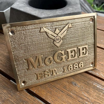 Customized Classic Brass Signs Nautical Signs and Plaques Heavy Duty 3D ...