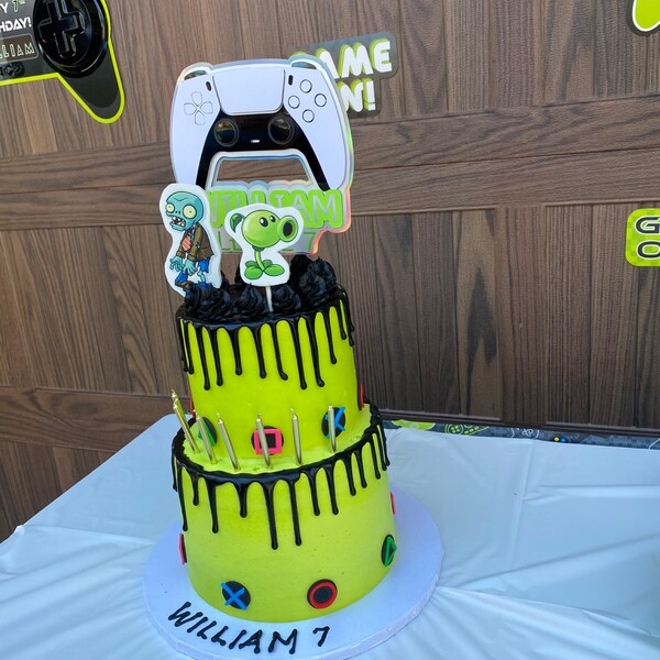 Customizable Game Controller Cake Topper: Video Game Party Decor - Etsy