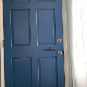 Hello & Goodbye Vinyl Wall and Door Decals Removable Wall Decor ...
