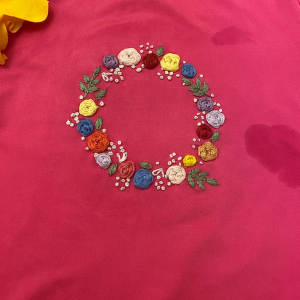 PDF Pattern+ Video Tutorial/alphabet-rose-hand Embroidery Pattern ...