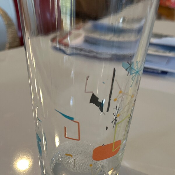Atomic Kitschy Black Cat Pint Glass, 16oz Mid Century Modern Retro Beer ...