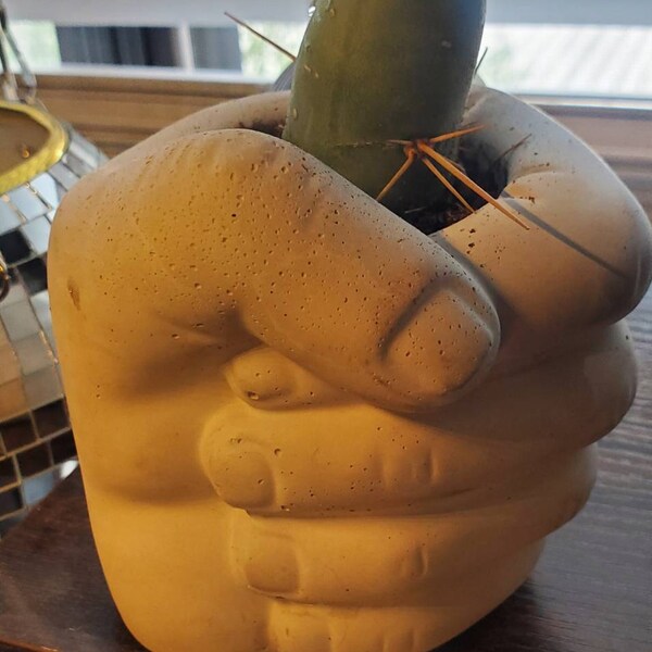 Oopsies Funny Planter | Fist Planter | Plant Pot | Hand Planter | Funny ...