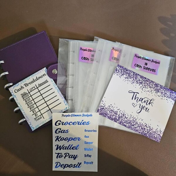 Disc Bound Clear Cash Envelopes Envelopes, Savings Envelopes, Cash ...