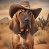 Custom Cowboy Pet Portrait Personalized Dog and Cat in Cowboy Costumes ...