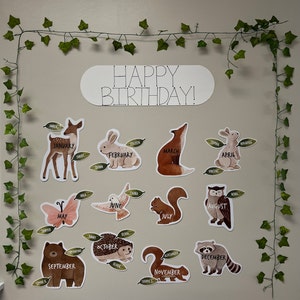 Woodland Birthday Bulletin Board Kit Birthday Display Bulletin Boards ...