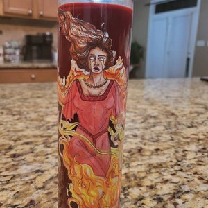 Zeus remastered Light Blue Deity Candle - Etsy