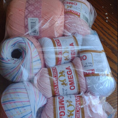 OMEGA NO.6 70grs by Omega Soft Yarn 100% Mercerized Cotton Yarn - Etsy
