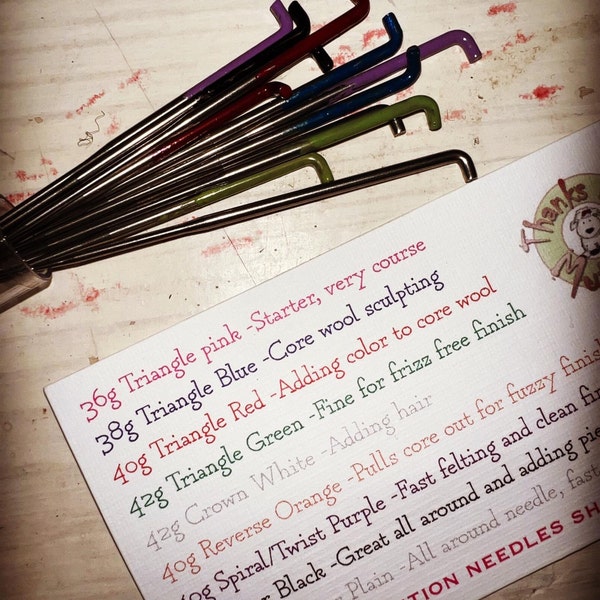 Needle Felting Needles 12 Pack of Most Used Needles.2 of 38g 40g 42g ...