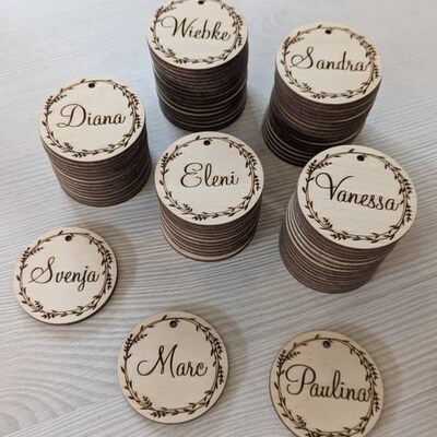 Laser Cut Wood Names Custom Laser Cut Name Signs Wedding Place - Etsy ...
