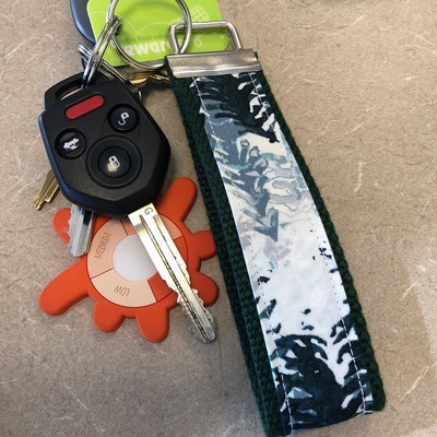 Winter Evergreen Tree Key Fob 2 Sizes 3 Colors - Etsy