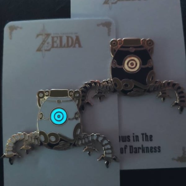 Light/dark Little Guardian - Glow in the Dark Enamel Pins - Etsy