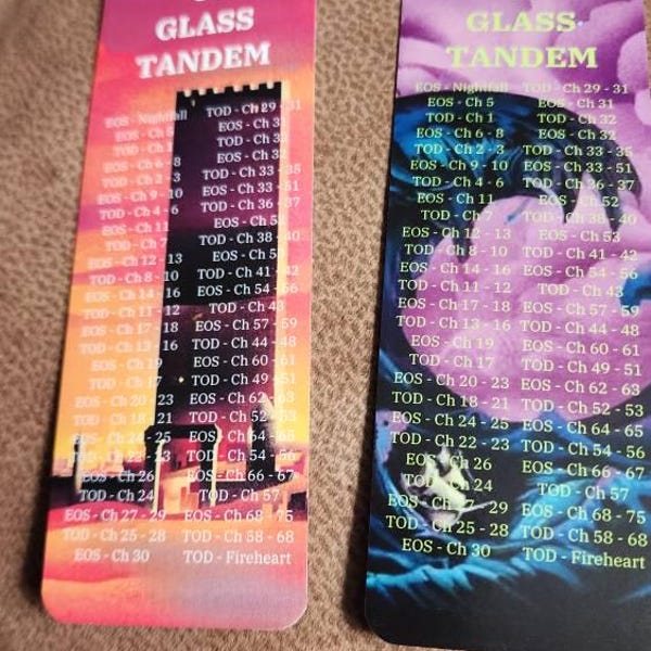 Throne of Glass Tandem Bookmarks | SJM Bookmarks | Acotar | Crescent ...
