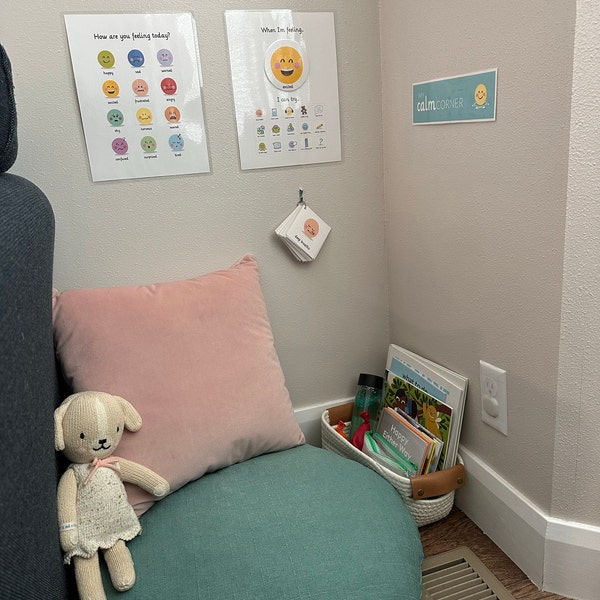 Calm Down Corner Kit for Kids, Printable Emotional Regulation for ...