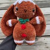 DIGITAL PATTERN: Gingerbread Bunny, Xmas Pudding Bunny, Snowbunny ...