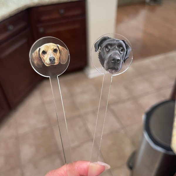 Dog Stir Stick for Wedding, Dog Drink Stirrer, Dog Signature Drink ...