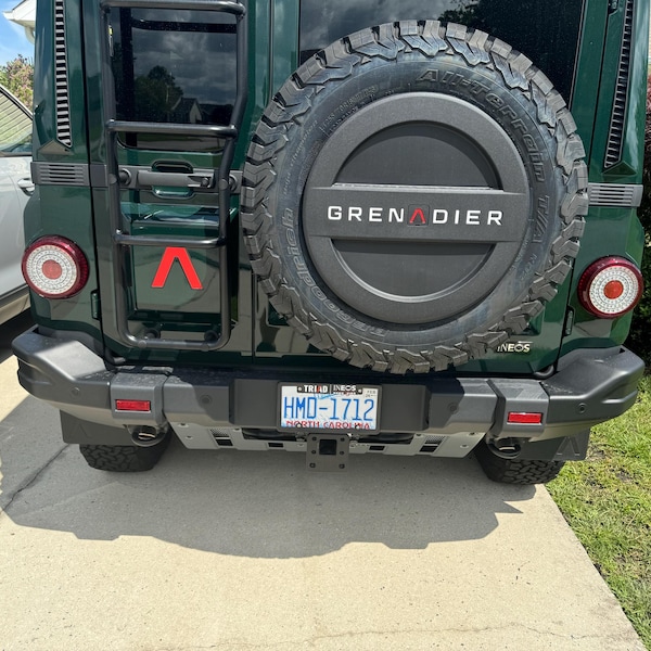 Ineos Grenadier Lambda & Logo Inlays. Custom Hood and Back Door ...