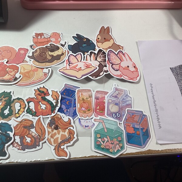 Bunny Sticker Grab Bag | Assorted Waterproof Rip Proof Mystery Sticker ...