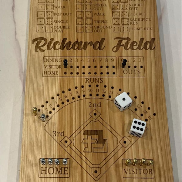 Custom Dice Golf Board Game - Personalized, Wood, Family Fun Game - Etsy