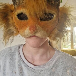 Bright Red Furry Plush Fursuit Hand Paws Red Luxury Fur With White ...